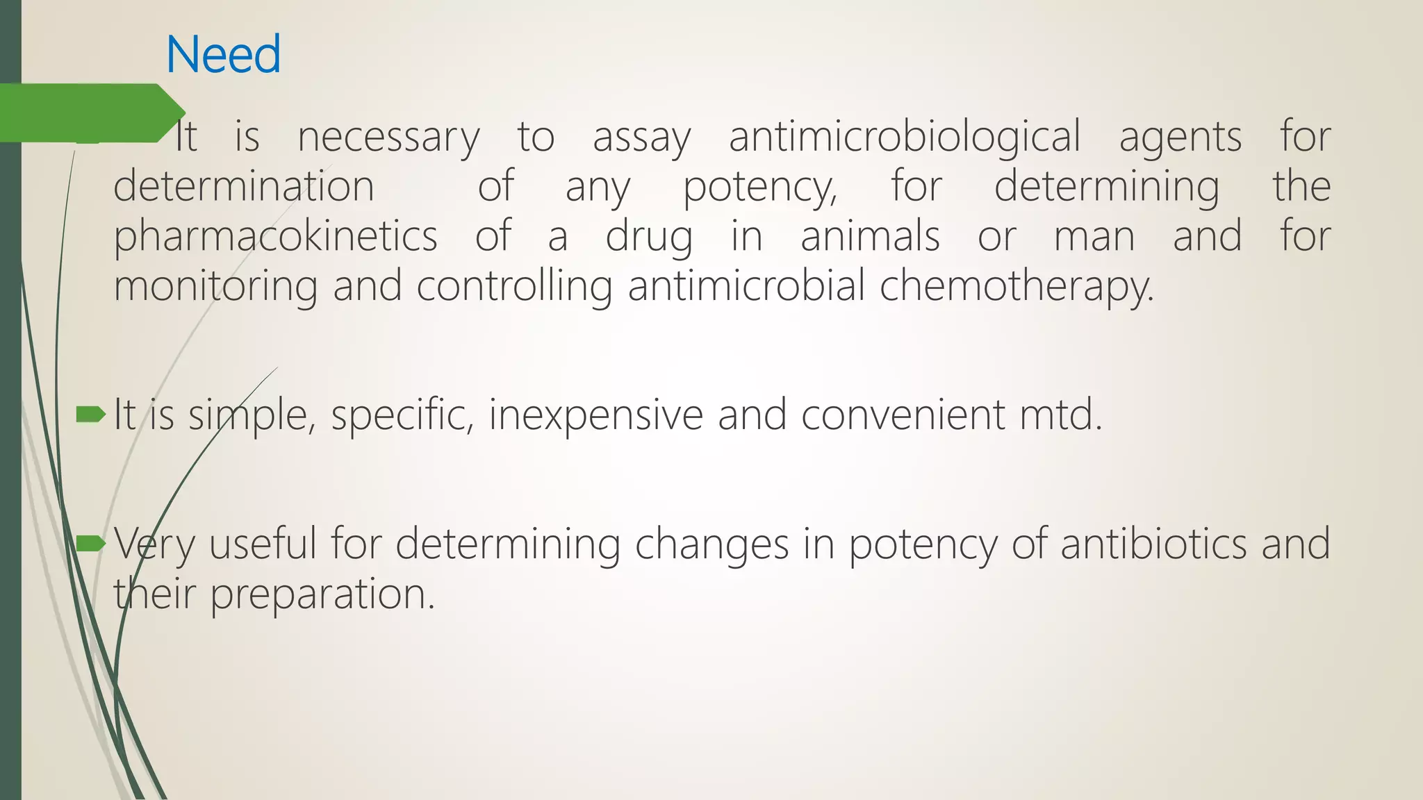 Microbiological assay-Principles and methods of different ...