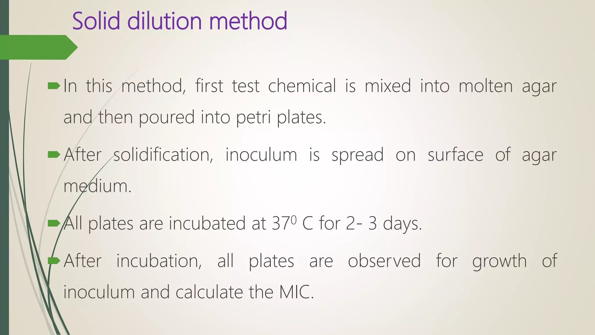 Microbiological assay-Principles and methods of different ...