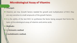 Microbiological assay-Principles and methods of different ...