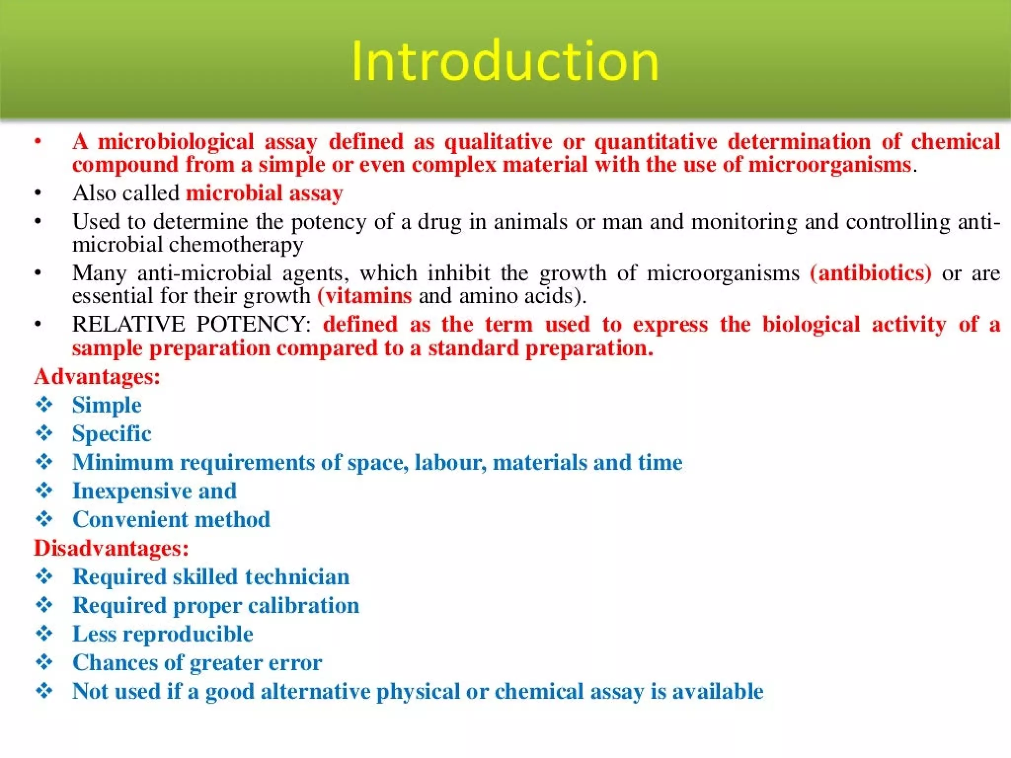 Microbiological Assay Pdf