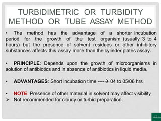 MICROBIOLOGICAL ASSAY OF ANTIBIOTICS AND VITAMINS | PDF