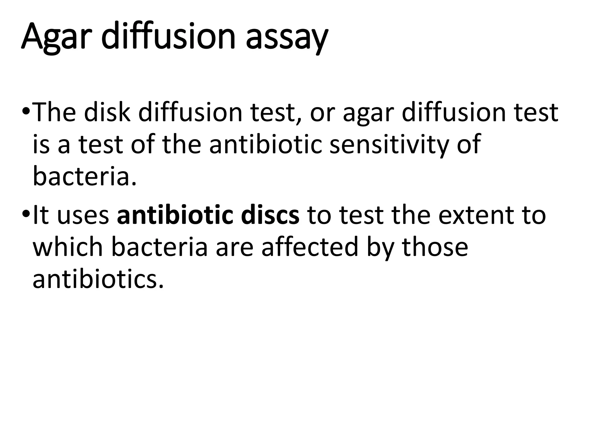Microbiological assay of antibiotics | PPTX
