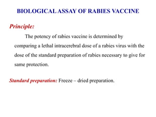 Micro biological assay of vaccines | PPTX