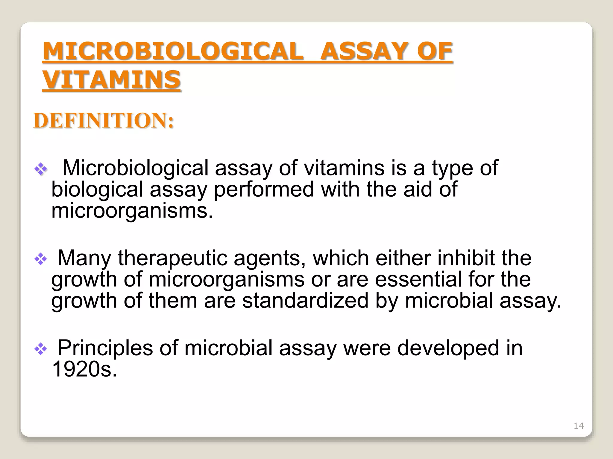 Microbiological assays- Pharmacuetical Microbiology | PPTX