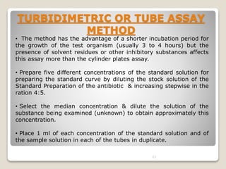 Microbiological assays- Pharmacuetical Microbiology | PPTX
