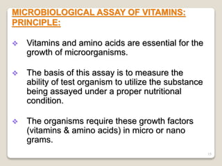 Microbiological assays- Pharmacuetical Microbiology | PPTX