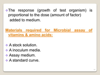 Microbiological assays- Pharmacuetical Microbiology | PPTX