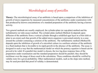 Microbiological assays- Pharmacuetical Microbiology | PPTX