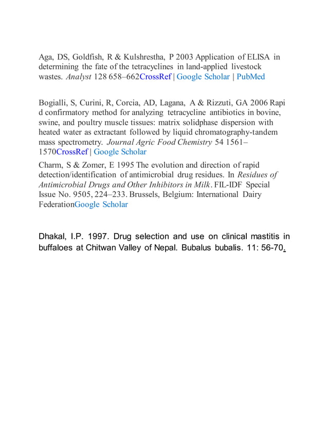 Microbiological bioassy using bacillus pumilus to detect tetracycline ...
