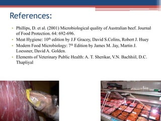 Microbiological Standards For Meat | PPTX | Infectious Diseases ...