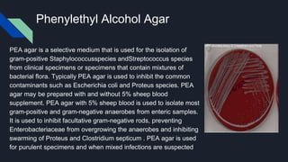 Microbiological culture media | PPTX