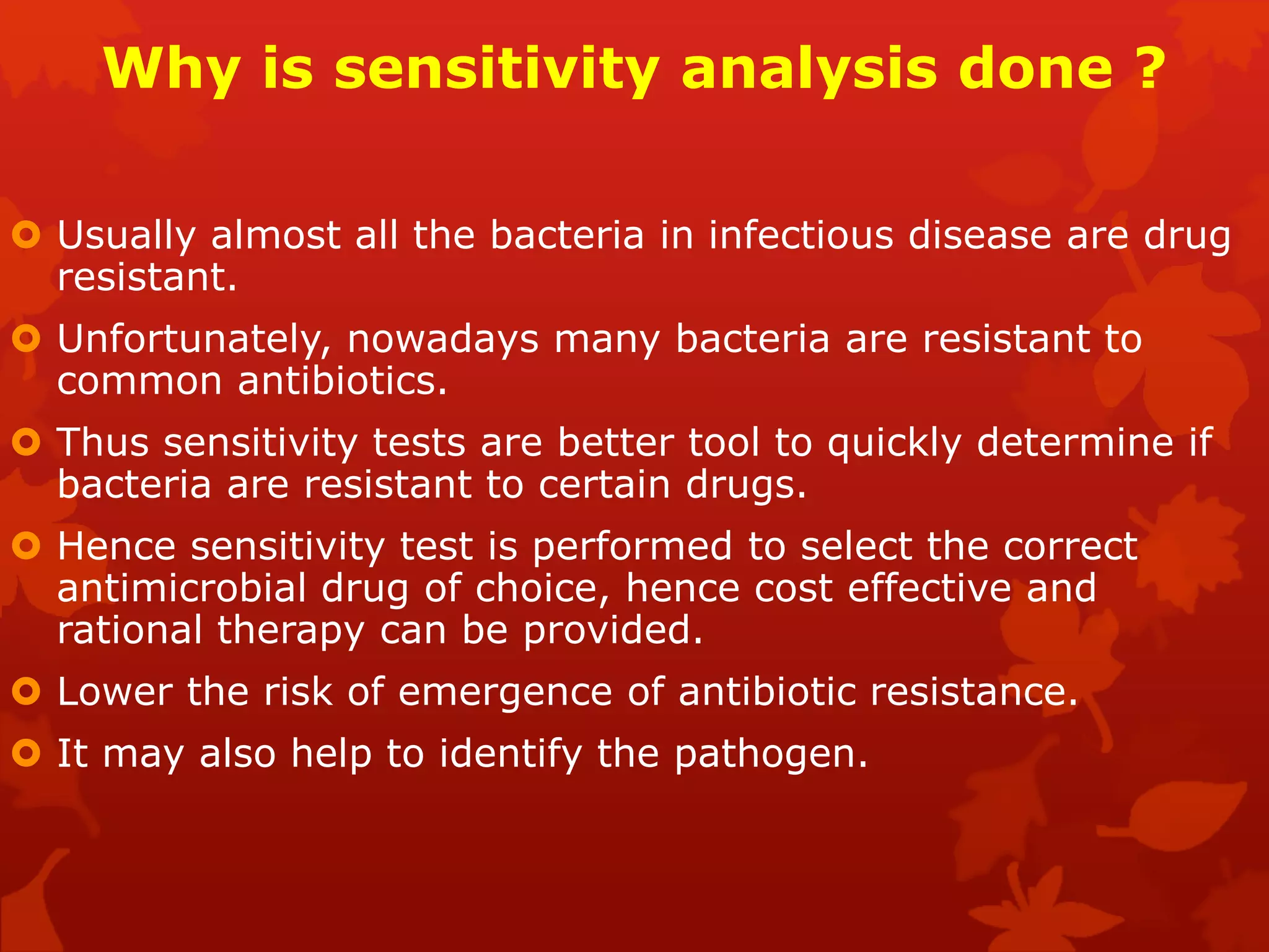 Microbiological culture sensitivity test | PPTX