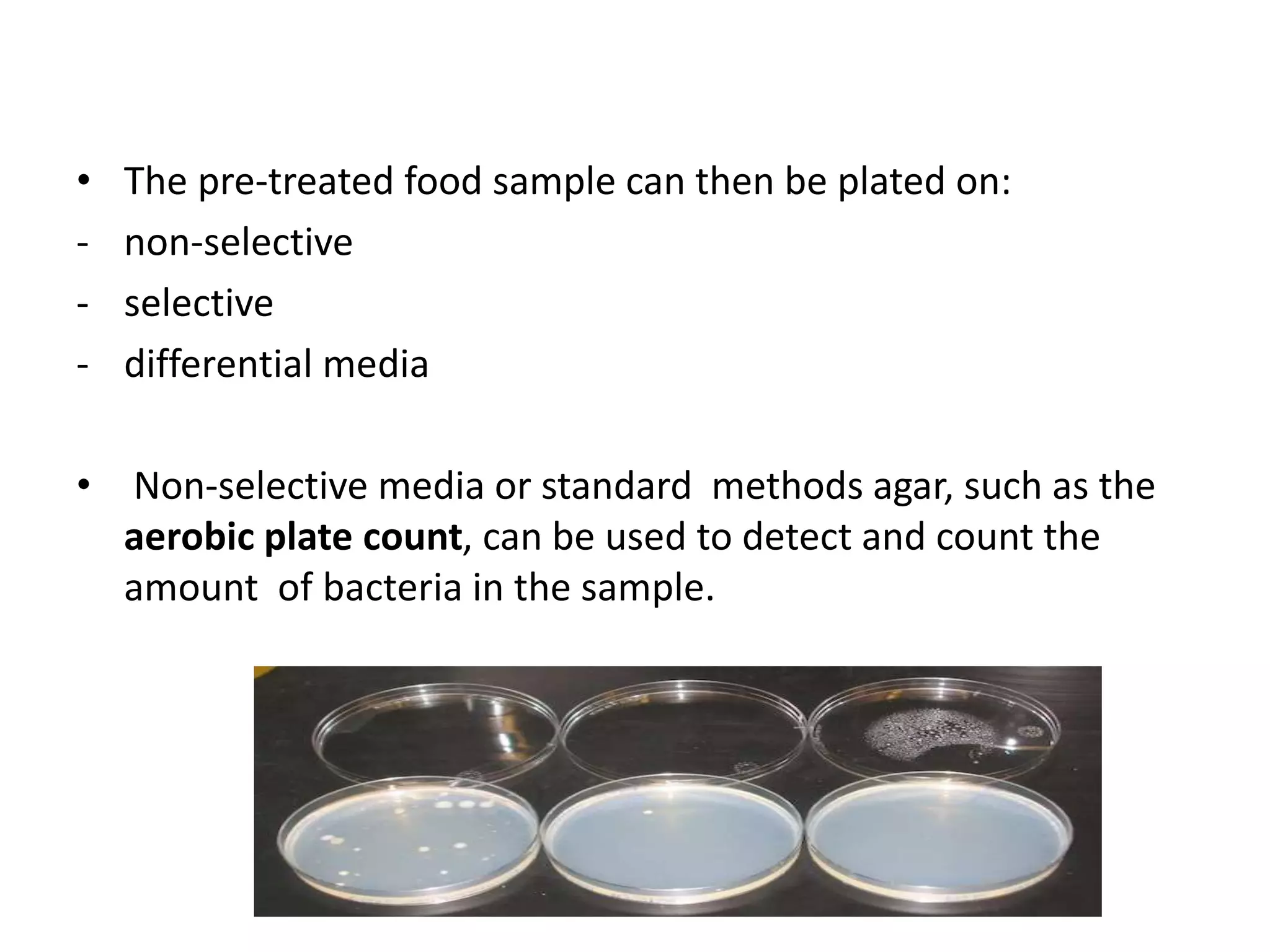 Microbiological examination of food | PPTX