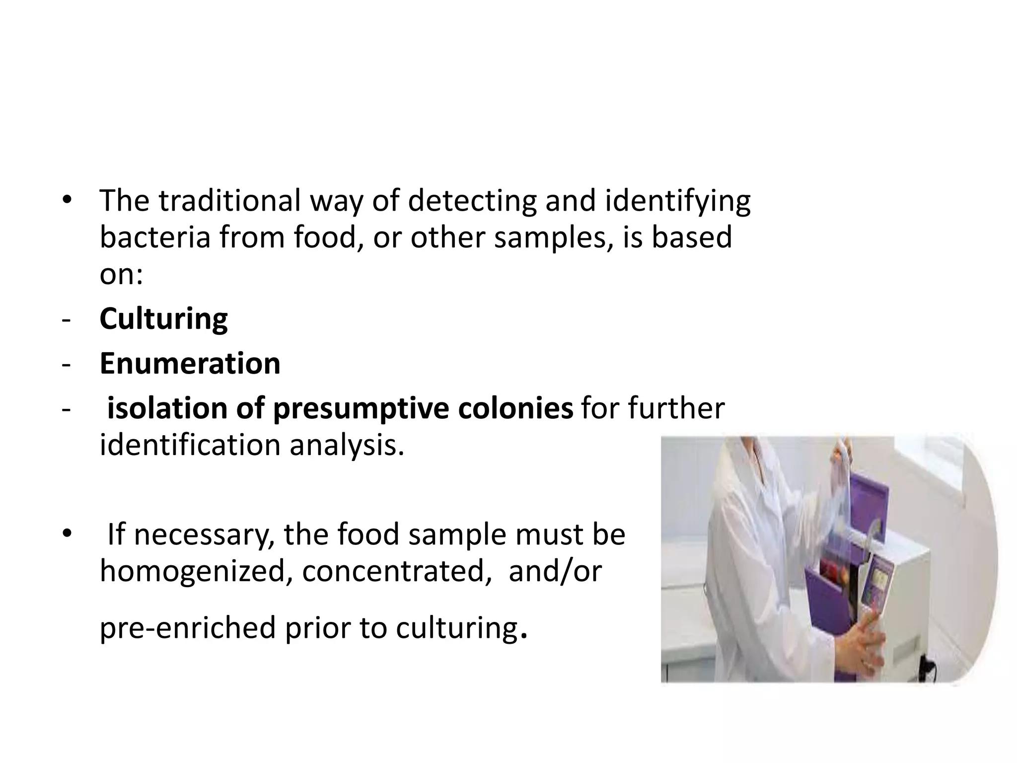 Microbiological examination of food | PPTX