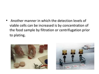 Microbiological examination of food | PPTX