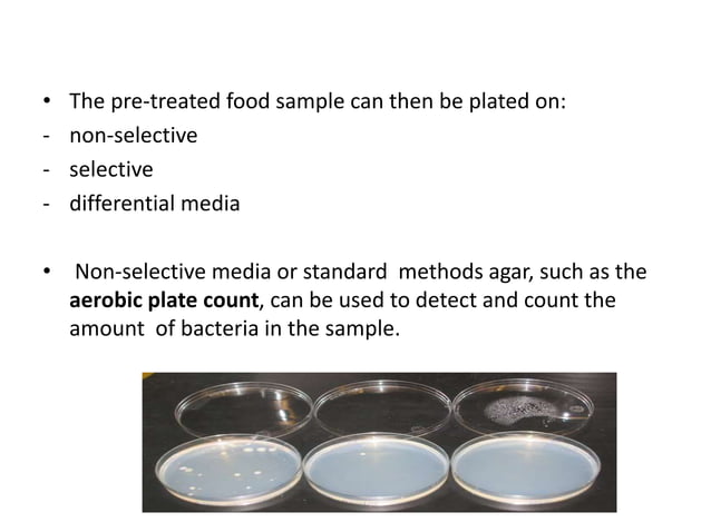 Microbiological examination of food | PPTX