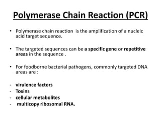 Microbiological examination of food | PPTX