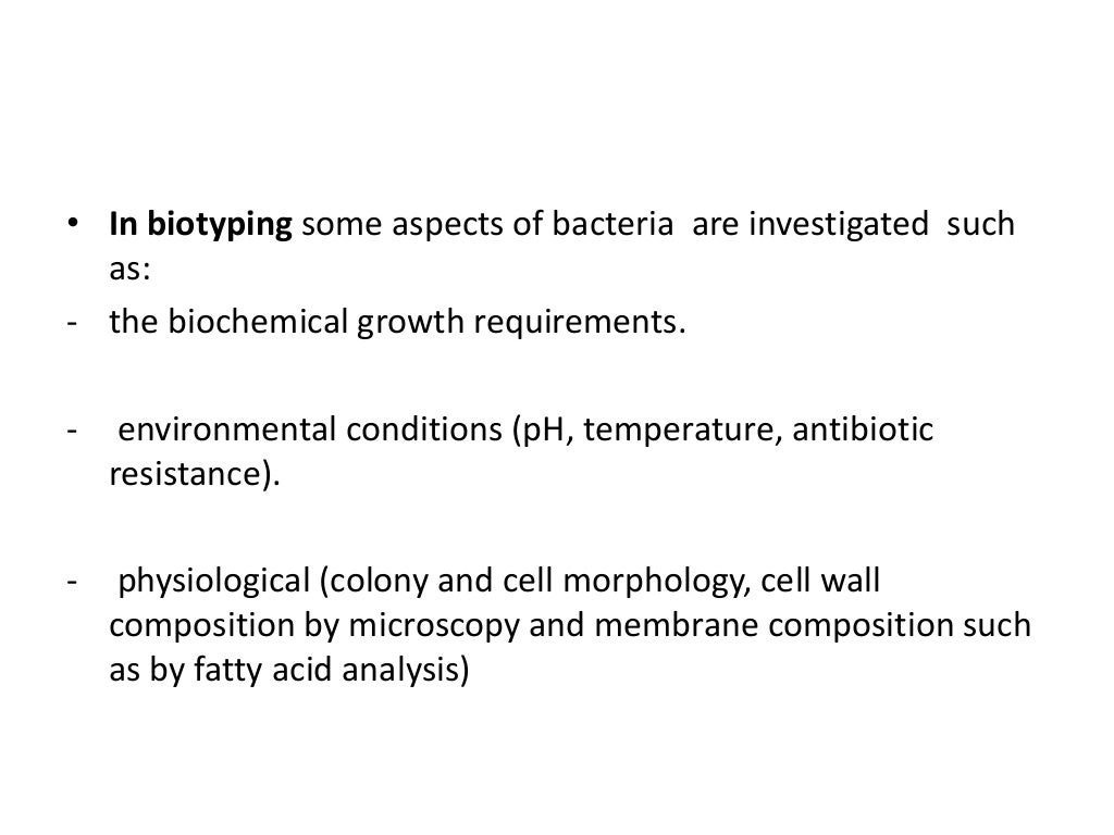 Microbiological examination of food