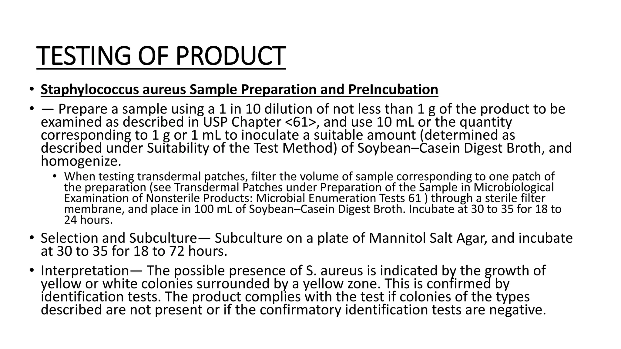 MICROBIOLOGICAL EXAMINATION OF NONSTERILE PRODUCTS SPECIFIC ORGANISMS.pptx