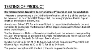 MICROBIOLOGICAL EXAMINATION OF NONSTERILE PRODUCTS SPECIFIC ORGANISMS.pptx