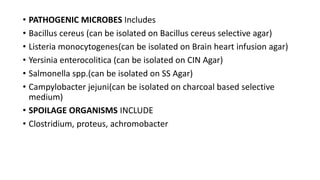 Microbiological examination of normal food(milk and fruits) | PPT
