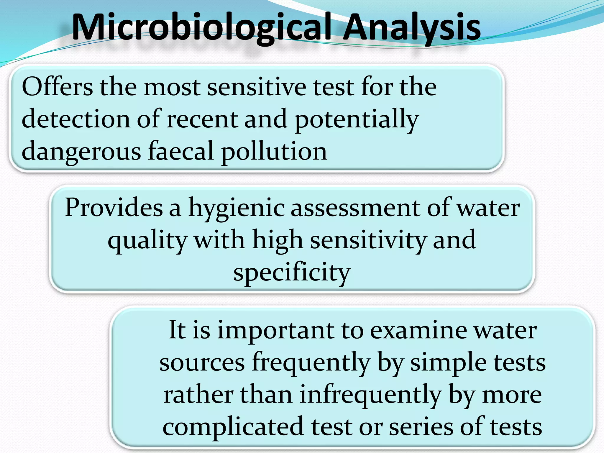 Microbiological examination of water2 | PPTX