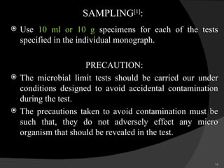 Microbiological limit test amit $hah | PPT