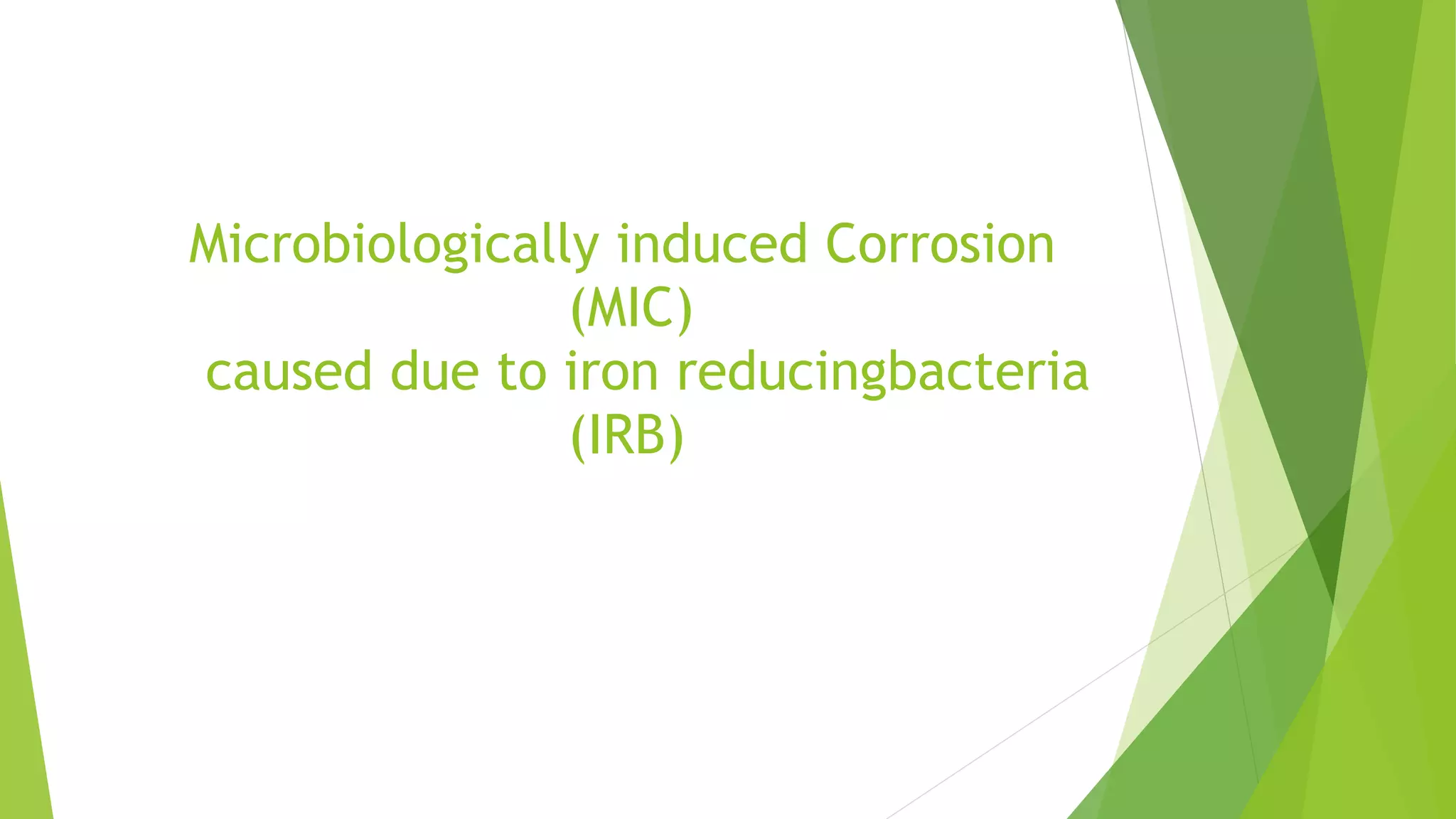 Microbiologically induced corrosion | PDF