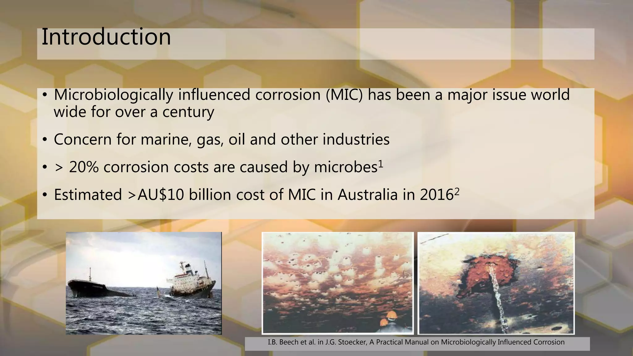 Microbiologically influenced corrosion | PPTX