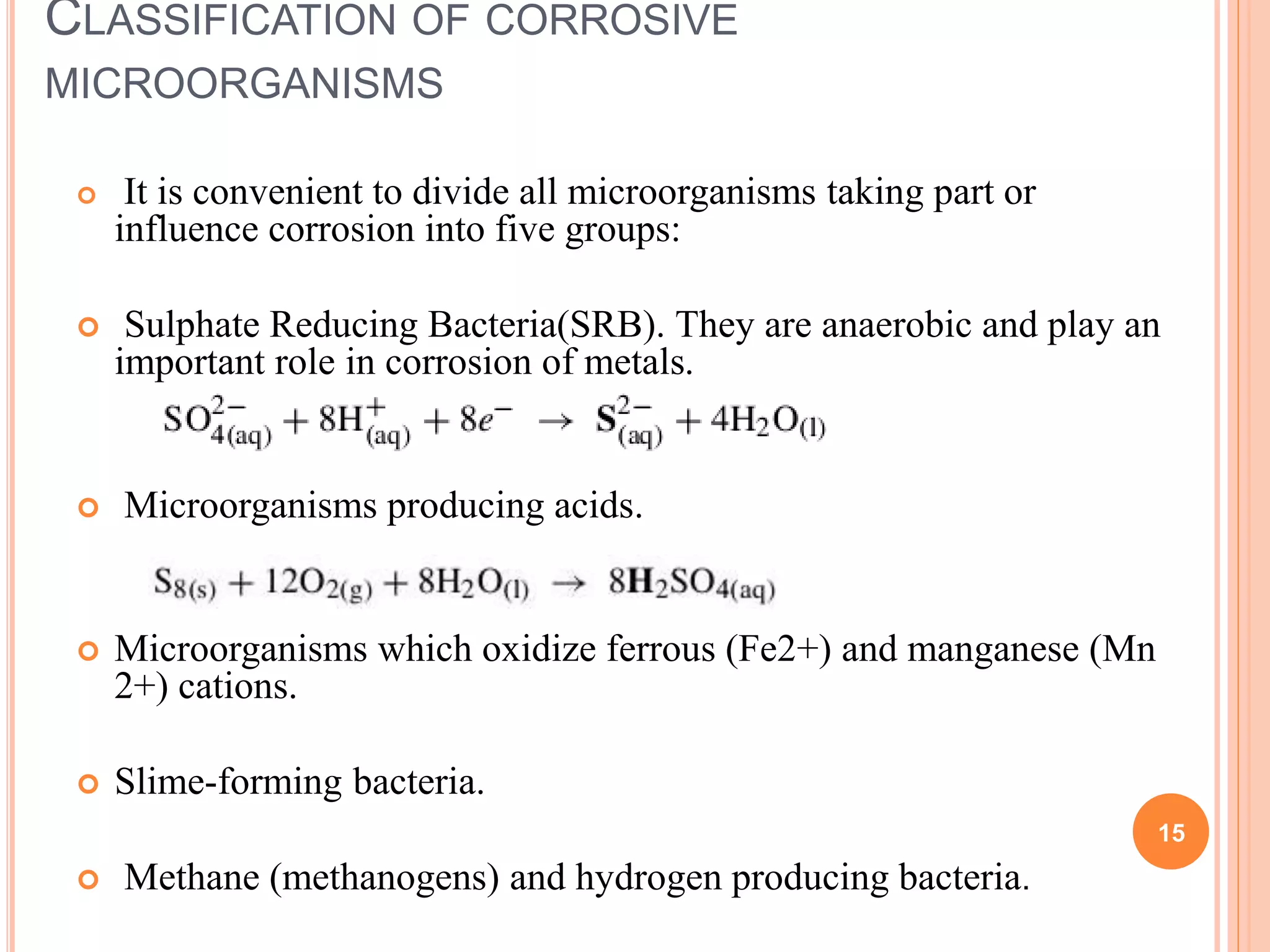 Microbiologically influenced corrosion (mic) or biological corrosion | PPTX