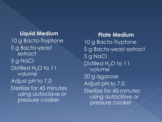 Microbiological methods | PPTX