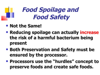 Food Microbiological principles FST 241 | PPT