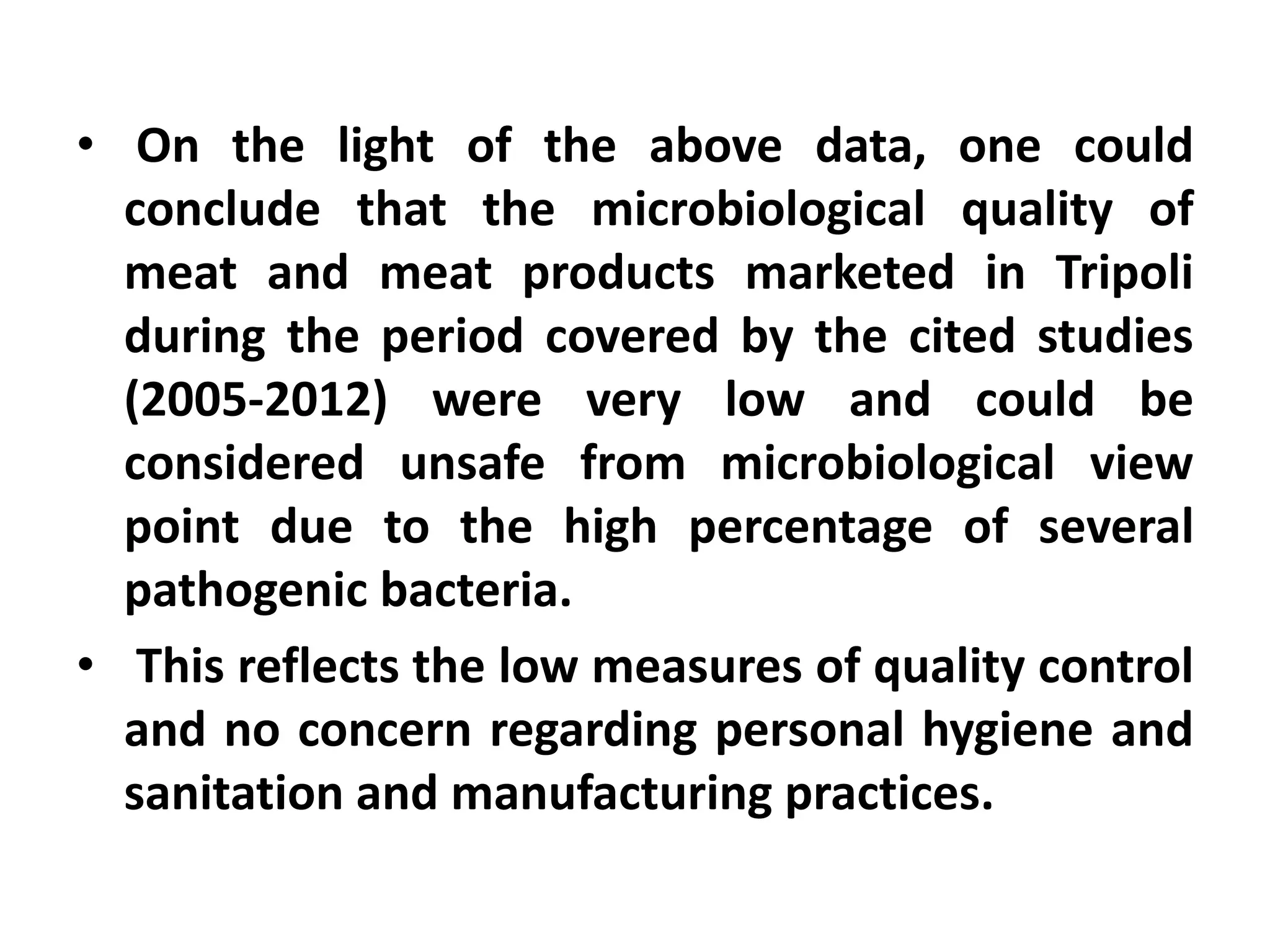 Microbiological quality of meat | PDF