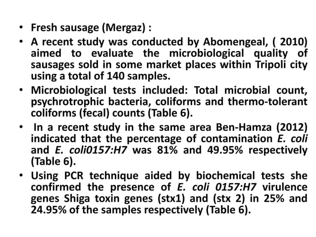 Microbiological quality of meat | PDF
