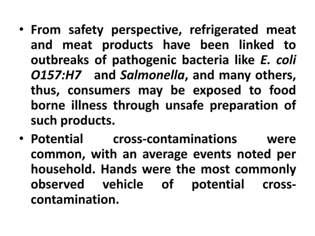 Microbiological quality of meat | PDF