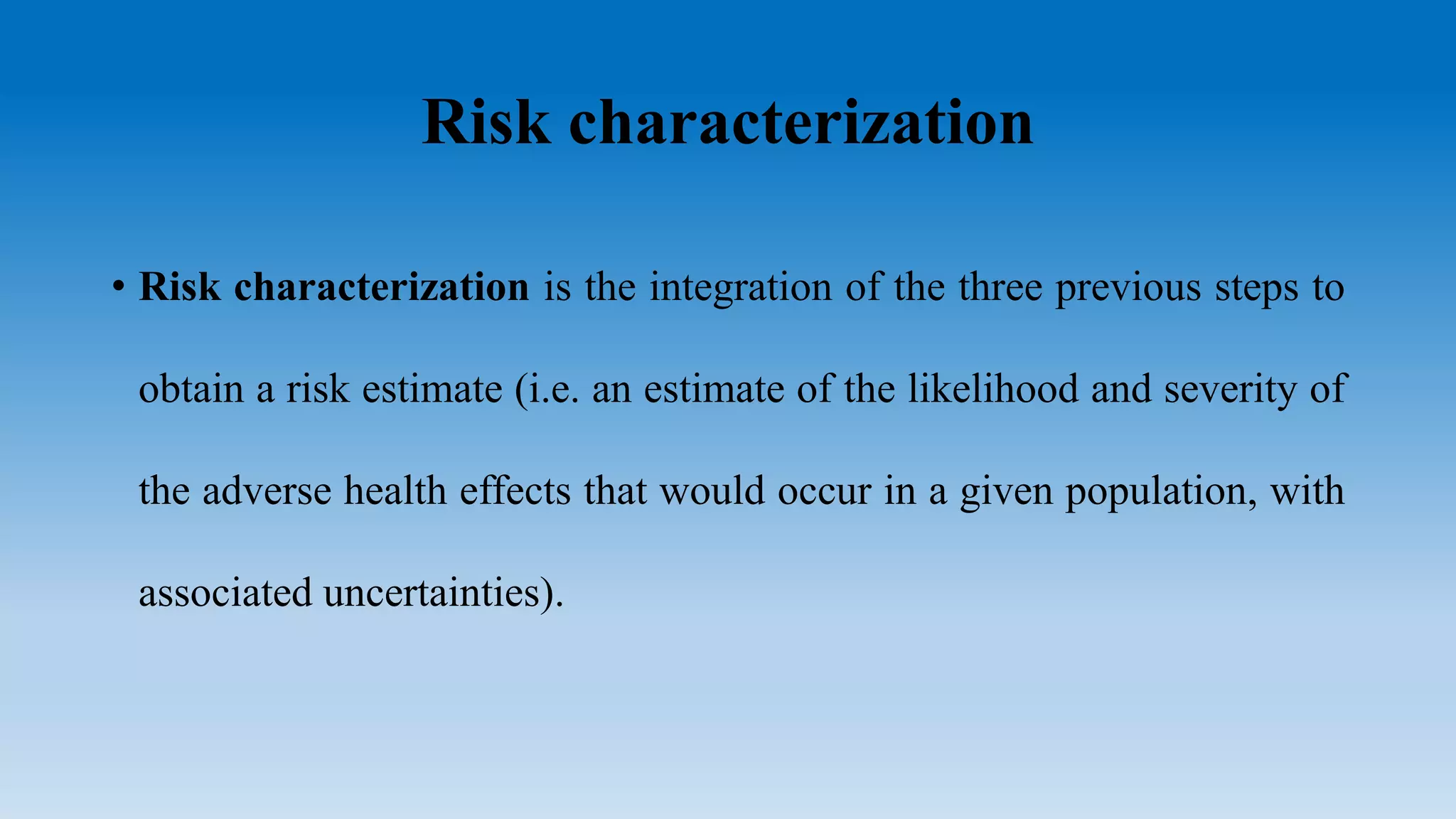 Microbiological risk assessment on food borne pathogens | PPTX
