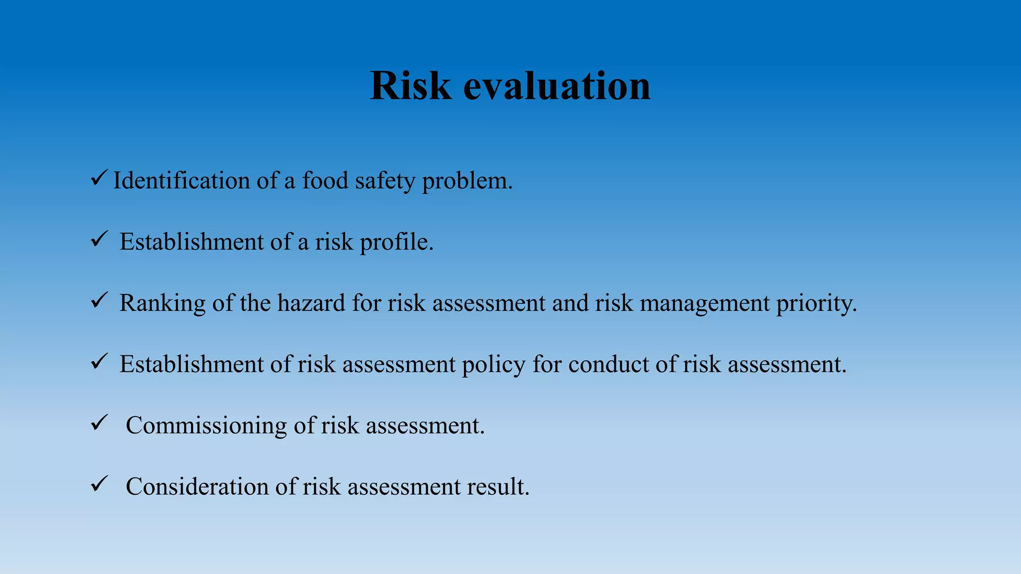 Microbiological risk assessment on food borne pathogens | PPTX