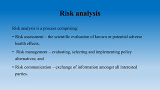 Microbiological risk assessment on food borne pathogens | PPTX