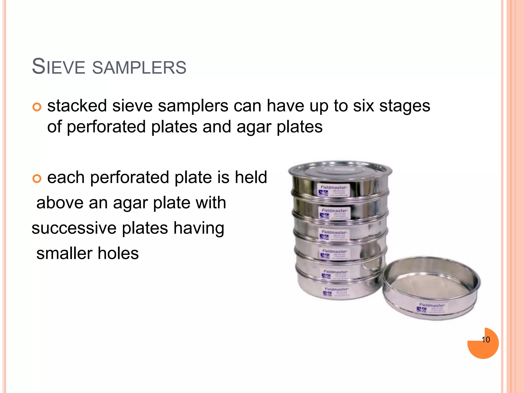 Microbiological sampling of air | PPTX