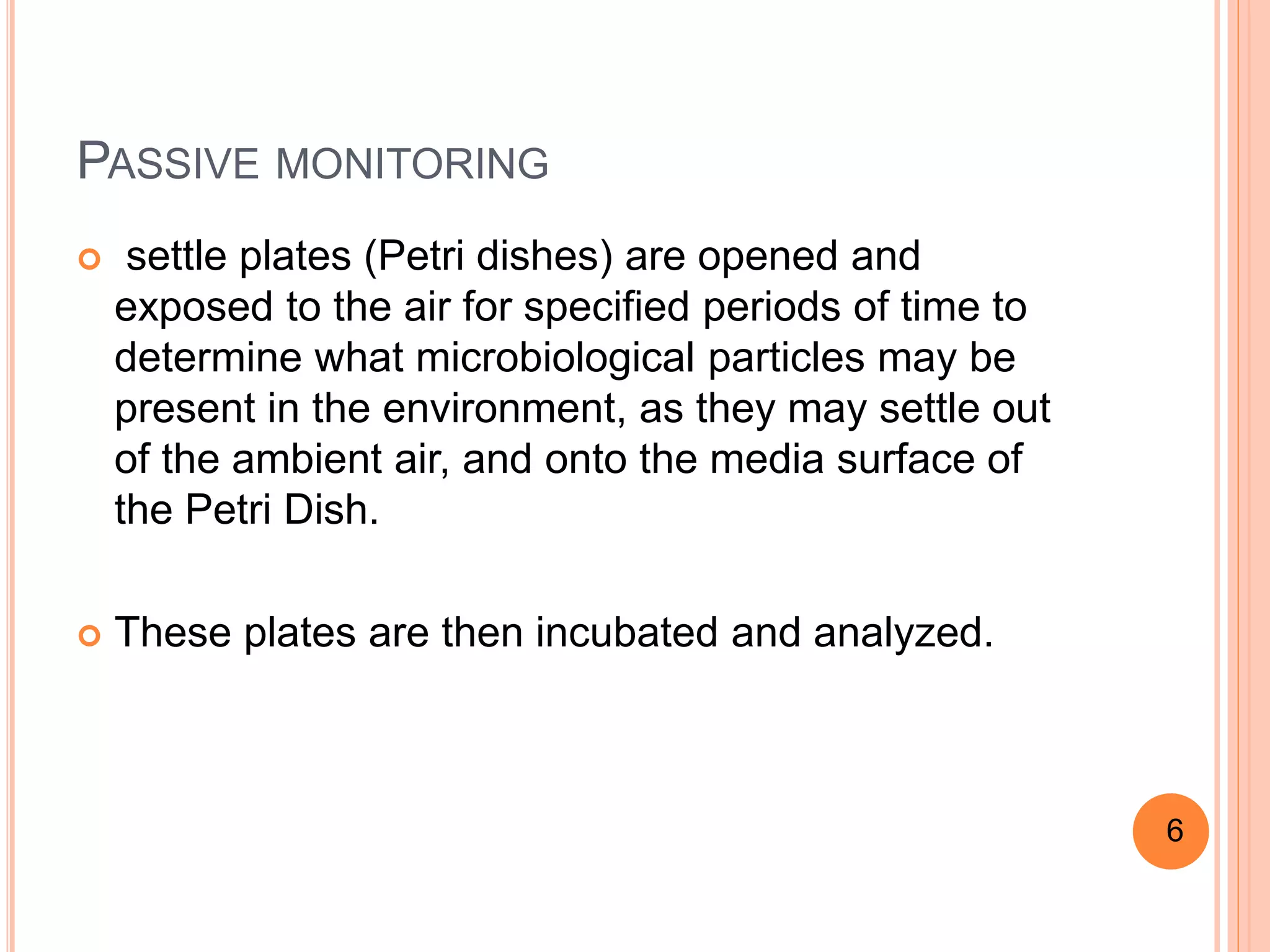 Microbiological sampling of air | PPTX