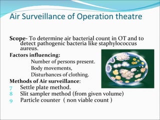 M icrobiological surveillance of ots | PPT