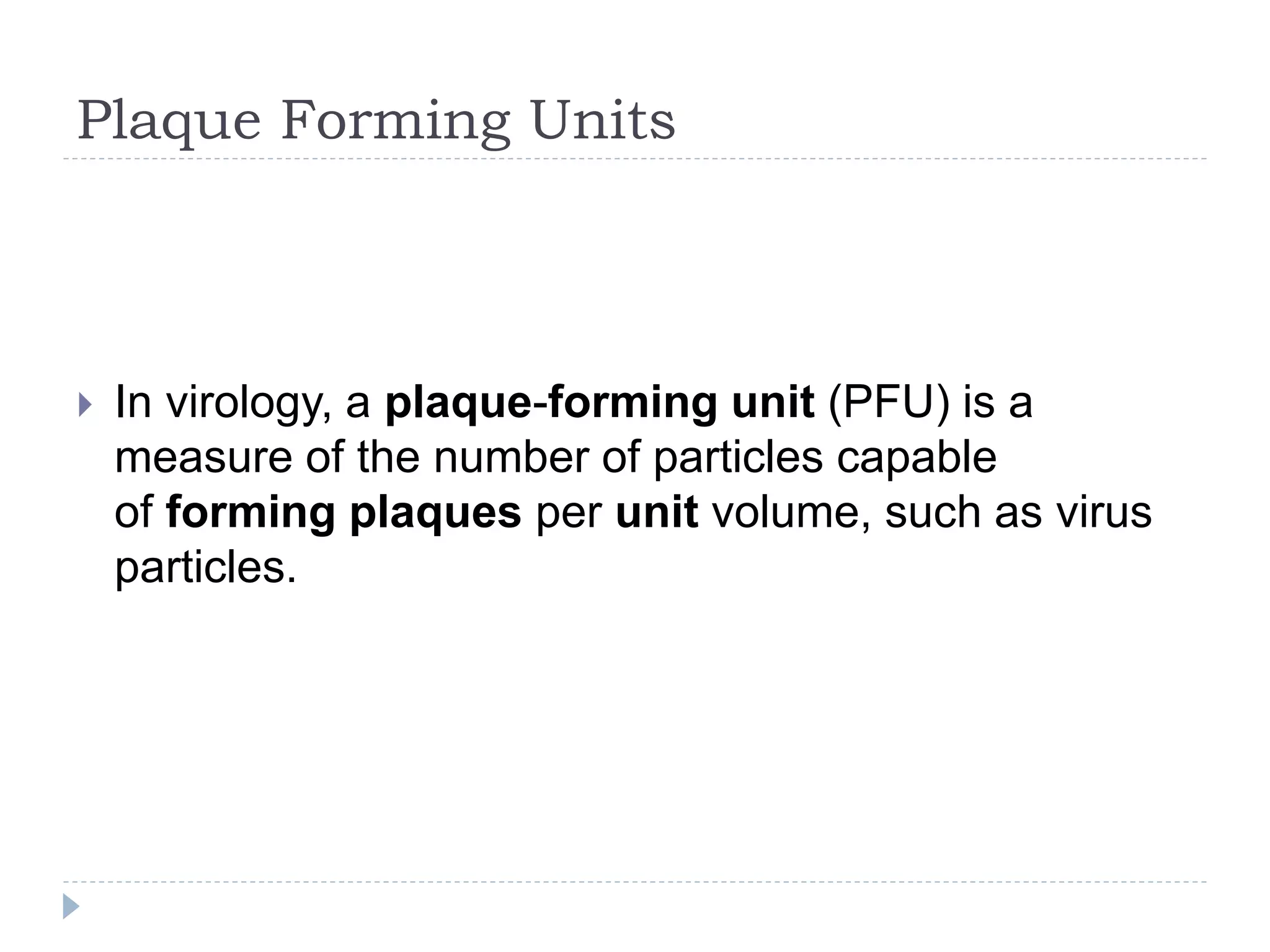 Microbiological terms : MIC, MBC, CFU, PFU, MF | PPTX