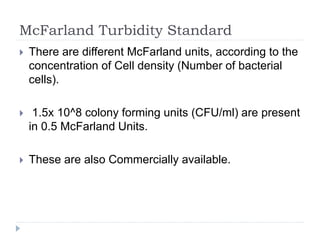 Microbiological terms : MIC, MBC, CFU, PFU, MF | PPTX