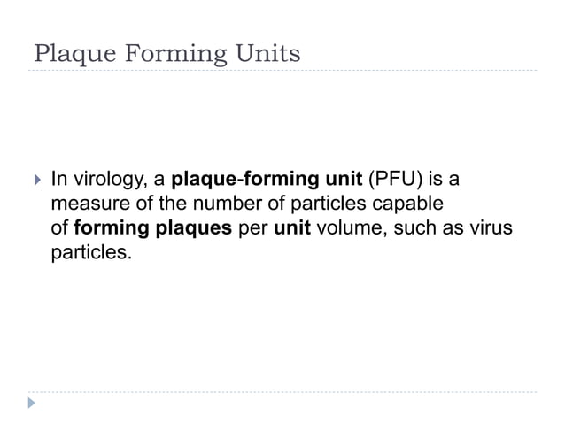 Microbiological terms : MIC, MBC, CFU, PFU, MF | PPTX