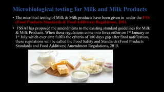 Microbiological test for meat and milk | PPTX