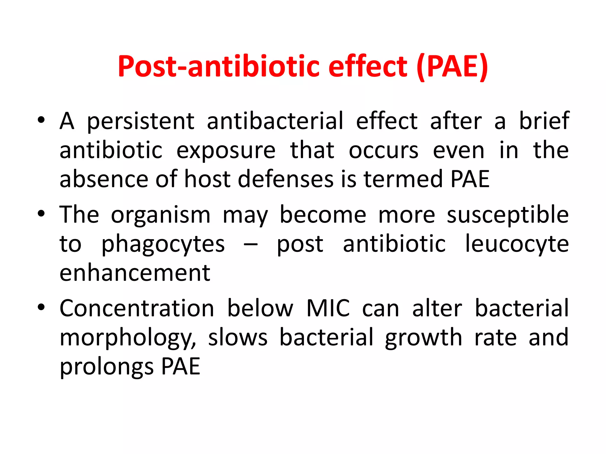 Pharmacodynamics of antibiotics | PPTX