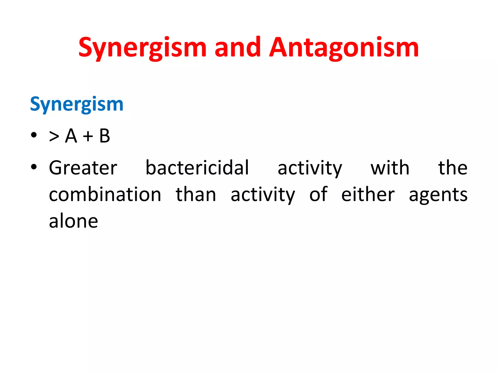 Pharmacodynamics of antibiotics | PPTX