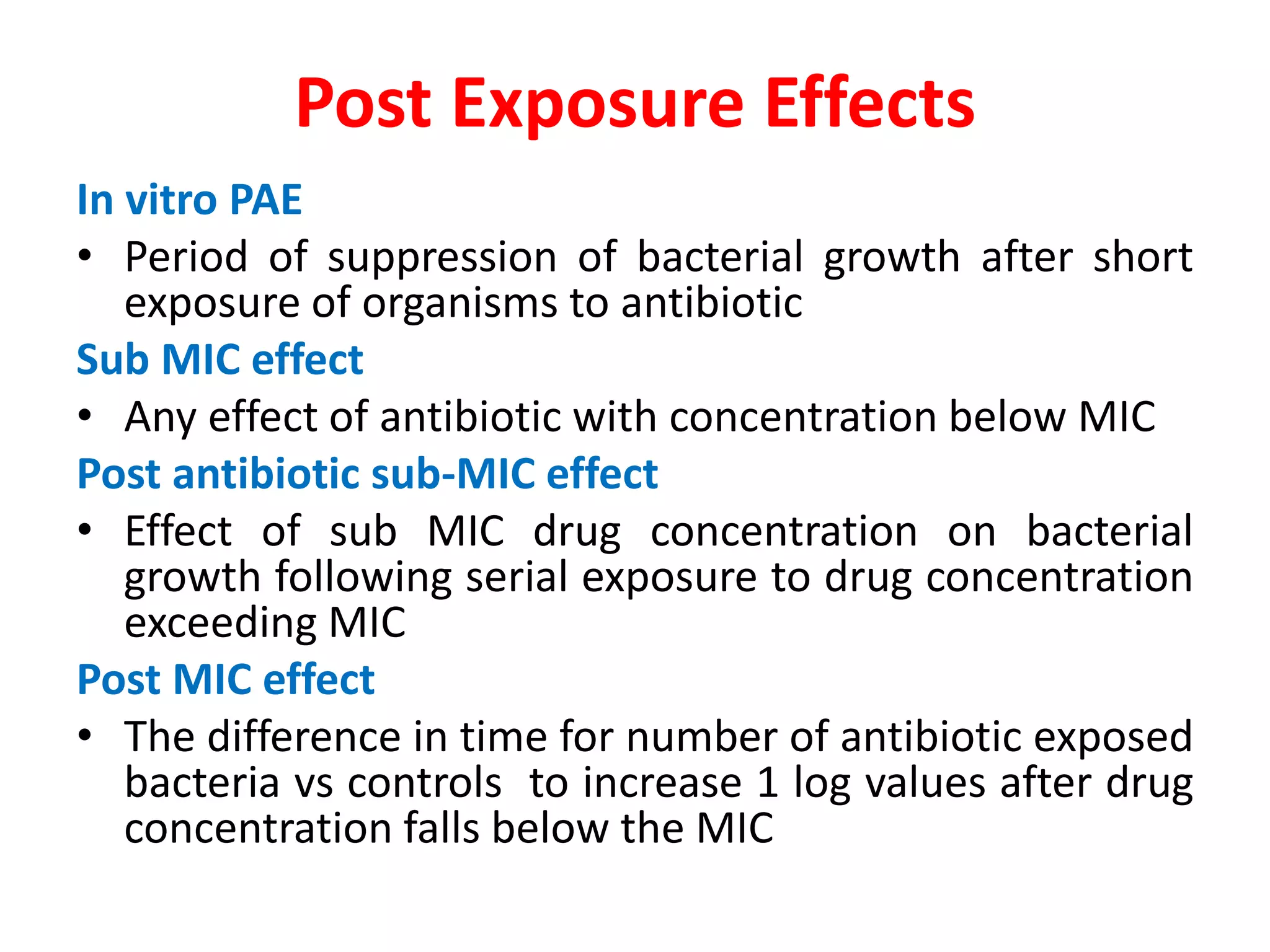 Pharmacodynamics of antibiotics | PPTX