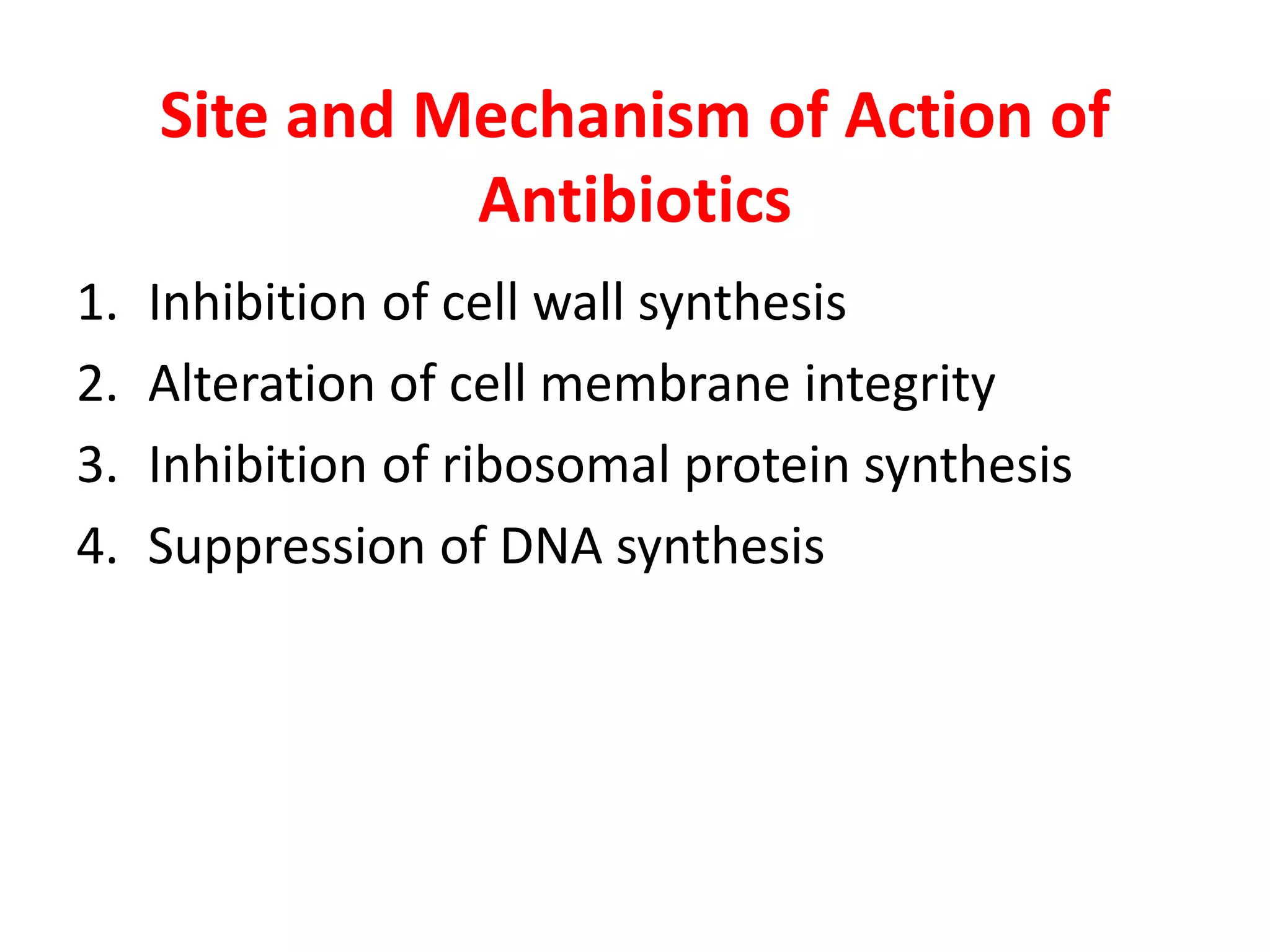 Pharmacodynamics of antibiotics | PPTX