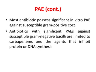 Pharmacodynamics of antibiotics | PPTX